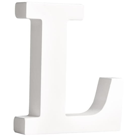 Literka L - MDF Biały - 11 cm - Rayher - Inny producent | Sklep EMPIK.COM