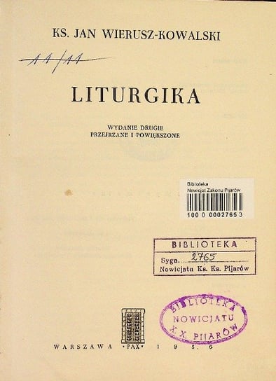 Liturgika - W opisie | Książka w Empik