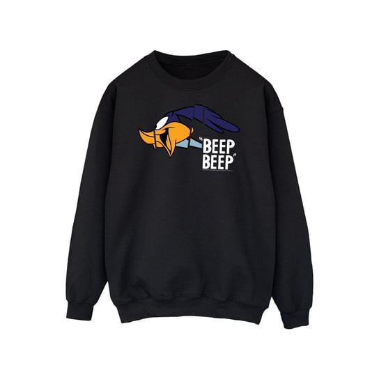 Looney Tunes Męska Bawełniana Bluza Beep Beep Road Runner (M / Czarny ...
