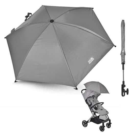 LORELLI UMBRELLA - PARASOLKA PRZECIWSŁONECZNA UV DO WÓZKA | GREY - Lorelli | Sklep EMPIK.COM