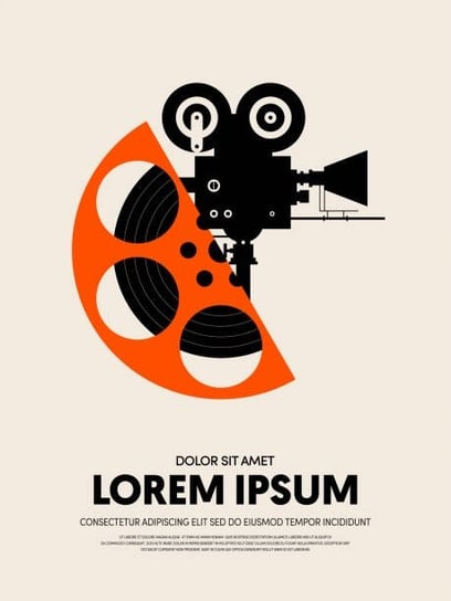 Lorem ipsum Film Plakat Vintage Retro 60x40 cm #1 - Atram | Sklep EMPIK.COM