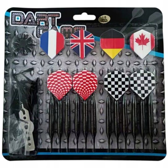 Lotki Rzutki do Gry w Darta MASTER Black 18g (12 lotek, 100 grotów ...