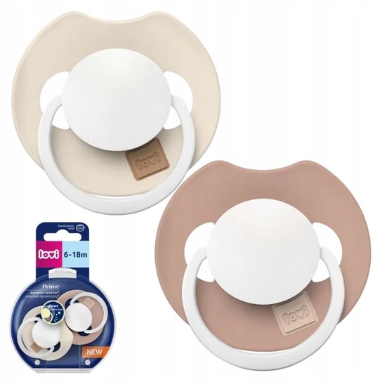 Lovi Silikonowy Smoczek Świecący W Ciemności Blush/Ivory 2 Sztuki 6-18M+ - Lovi | Sklep EMPIK.COM