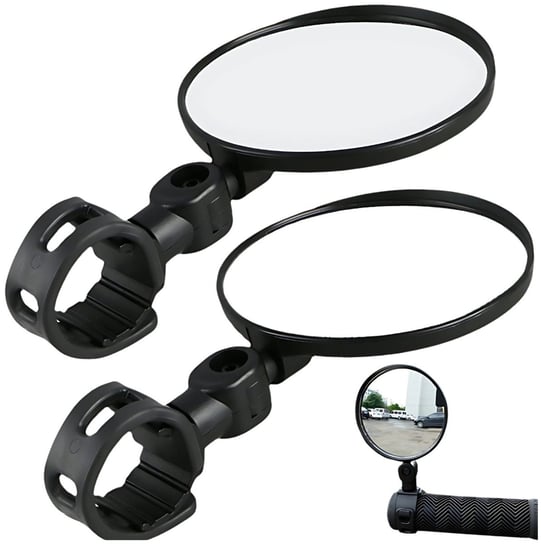 Lusterka rowerowe 2szt wsteczne lusterko obrotowe 360 do roweru okrągłe ...