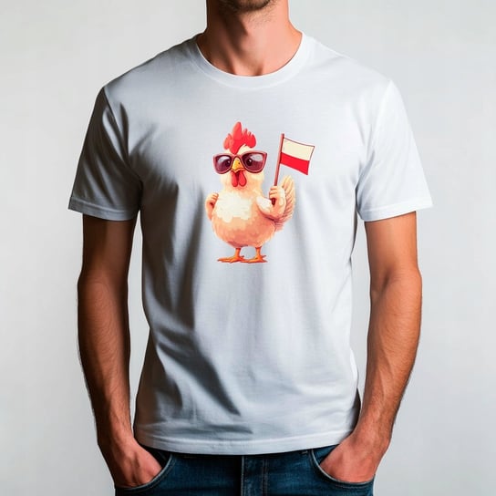 Majówka 2025 - Koszulka "Patriotyczna Kura" z flagą i okularami M - Inna marka | Moda Sklep ...