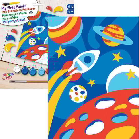 Malowanie po numerach My First Paints Kosmos - Sequin Art | Sklep EMPIK.COM