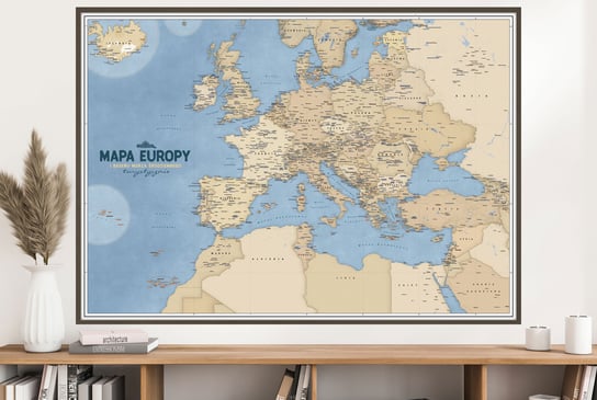 Mapa Europy i basenu Morza Śródziemnego - turystyczna "classic" - Other ...