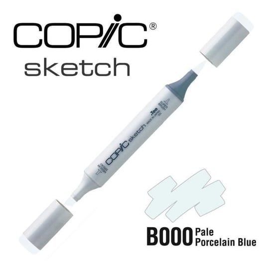 Marker alkoholowy - COPIC - B000 Blady niebieski porcelanowy - Opaqu ...