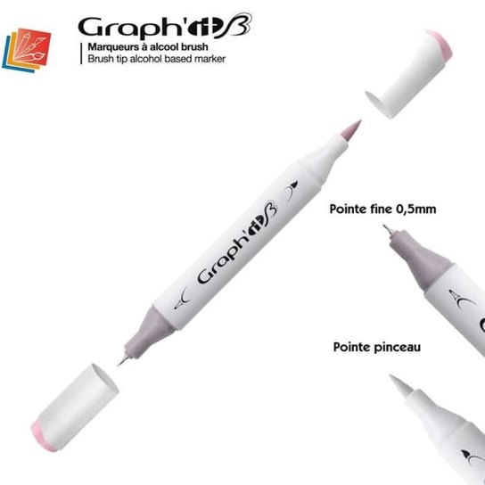 Marqueur alkoholowy Graph'It Brush Marker od Graph'IT - Podwójny koniec ...