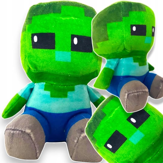 MASKOTKA MINECRAFT BABY ZOMBIE FIGURKA PLUSZAK Z GRY LUDZIK PRZYTULANKA ...