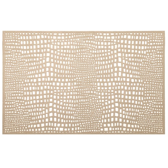 Mata stołowa Glamour PVC/PS Prostokątna złota 30 x 45 cm AMBITION ...