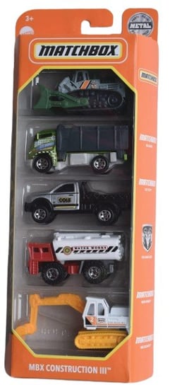 Matchbox, zestaw samochodzików, MBX Construction III, 5-pak - Matchbox ...