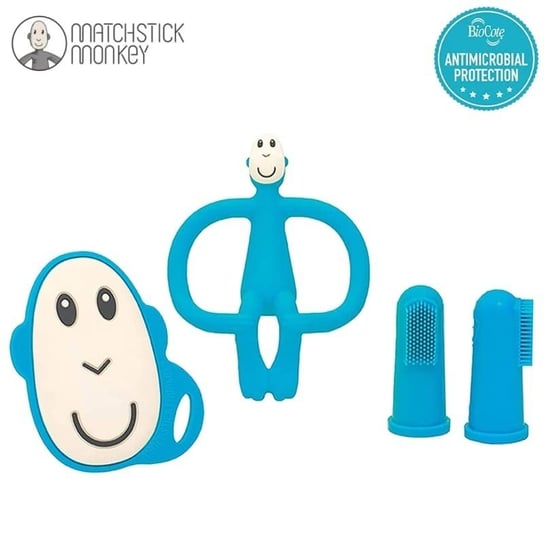 Matchstick Monkey Teething Starter Set Blue - Matchstick Monkey | Sklep ...