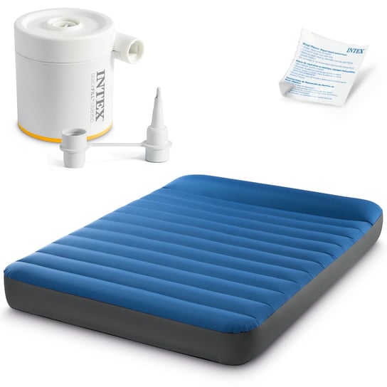 Materac dmuchany turystyczny dwuosobowy z pompką Intex 64012 - Intex ...