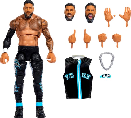 Mattel Zestaw figurek i akcesoriów WWE Ultimate Edition, Jey USO 15 cm ...
