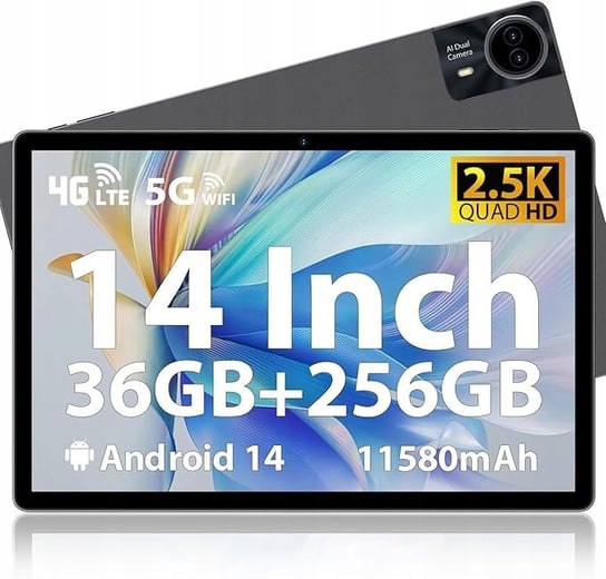 MAXLEGEN Tablet z systemem Android 14 14" FHD 2,5K, 36 GB RAM 256 GB ...