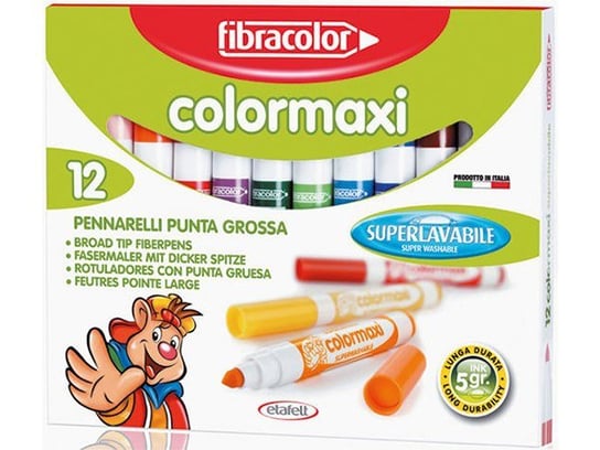 Mazaki 12 kolorów FIBRACOLOR Color Maxi Fibracolor - Fibracolor | Sklep ...