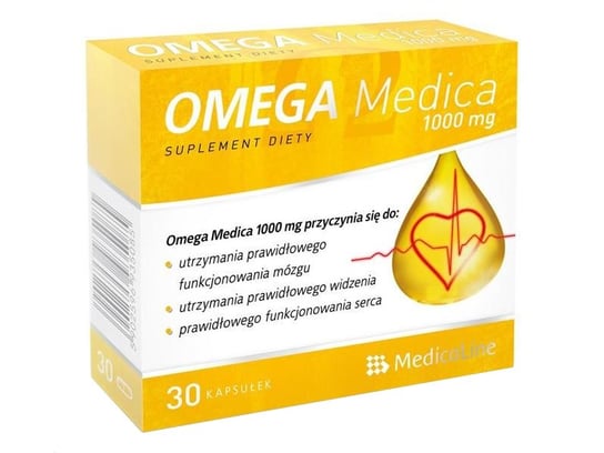 MedicaLine, Suplement diety, Omega Medica 1000 mg, 30 kapsułek | Sklep ...