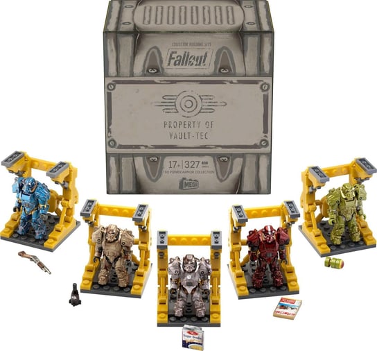 MEGA Fallout Action Figure Building Toy, T-60 Power Armor Collection ...
