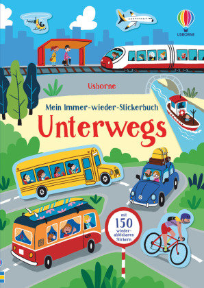 Mein Immer-wieder-Stickerbuch: Unterwegs - Usborne Verlag | Książka w Empik