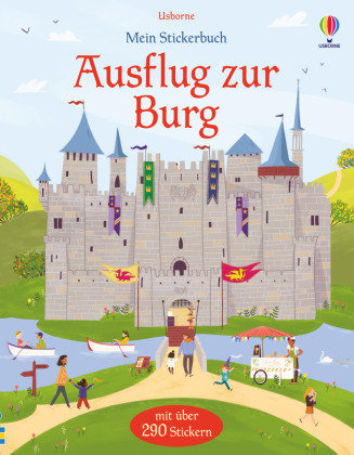 Mein Stickerbuch: Ausflug zur Burg - Usborne Verlag | Książka w Empik