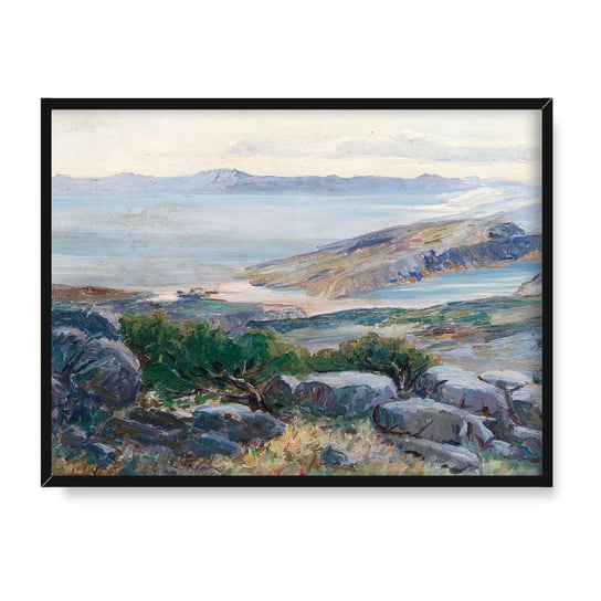 Menci Clement Crncić Krajobraz nadmorski w Rijece 40×30 W RAMIE ...