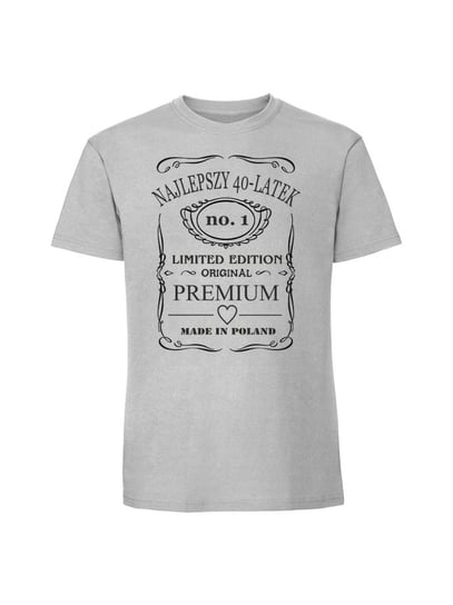 Męska koszulka z nadrukiem - 40 NAJLEPSZY 40 - LATEK JACK DANIELS ...