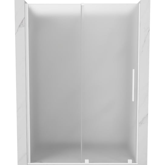 Mexen Velar drzwi prysznicowe rozsuwane 140 cm, szron, białe - 871-140 ...