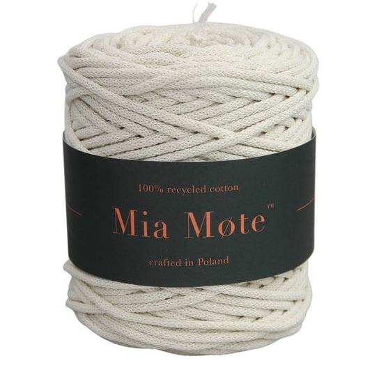 Mia Mote™ Basic Line sznurek bawełniany 5mm limestone- Szpula ~ 200 m ...