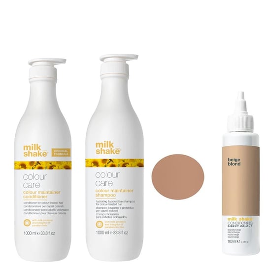 Milk Shake Color Care odżywka 1000ml + szampon 1000ml + toner Beige ...
