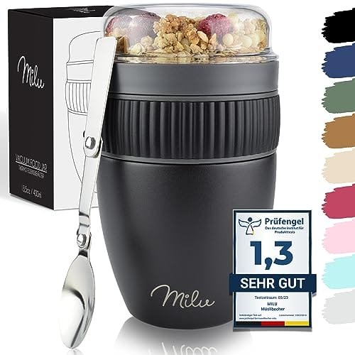 Milu Muesli Cup To Go 400Ml I Izolowany Kubek Na Jogurt Do - Inna marka ...
