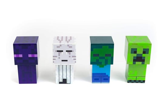 Minecraft Mini Mob 4-częściowy zestaw świateł nastroju | Światła LED ...