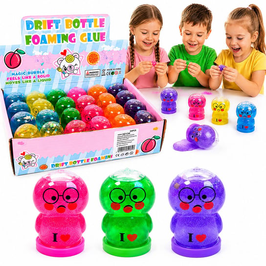 MINI GLUTEK SLIME Z BROKATEM SOWA MIX 24SZT - Towar Na Festyny | Sklep ...
