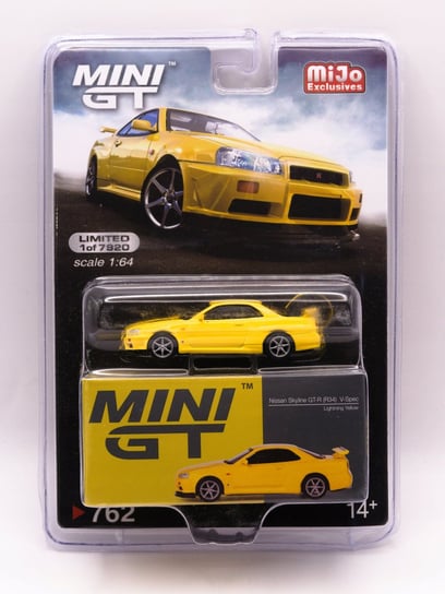 Mini Gt 762 Nissan Skyline Gt-R R34 V-Spec Żółty Unikat - Inna marka ...