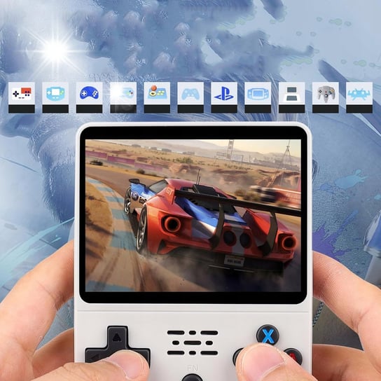 MINI KONSOLA GRA RETRO PRZENOŚNA 21000 GIER R36S KONSOLA DO GIER 32G ...