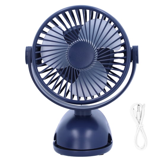 Mini wentylator USB z klipsem, 3 łopatki, akumulator,4 biegi - Inna ...