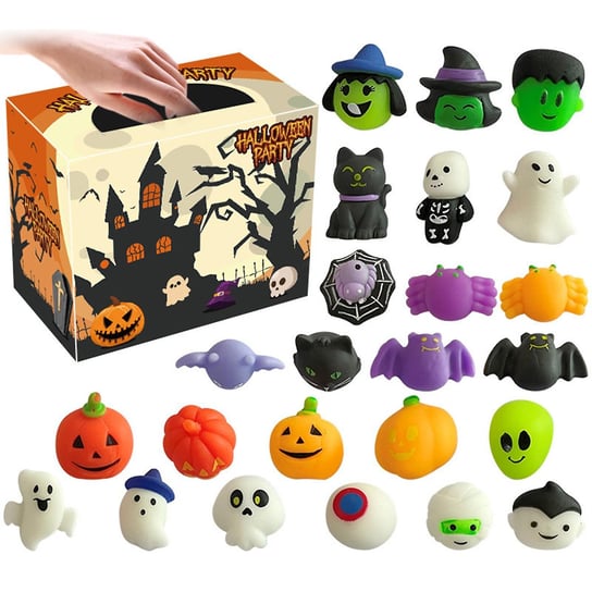 Mini zabawki Squishy, Mochi Squishies Halloween Kawaii Zombie Ghost ...