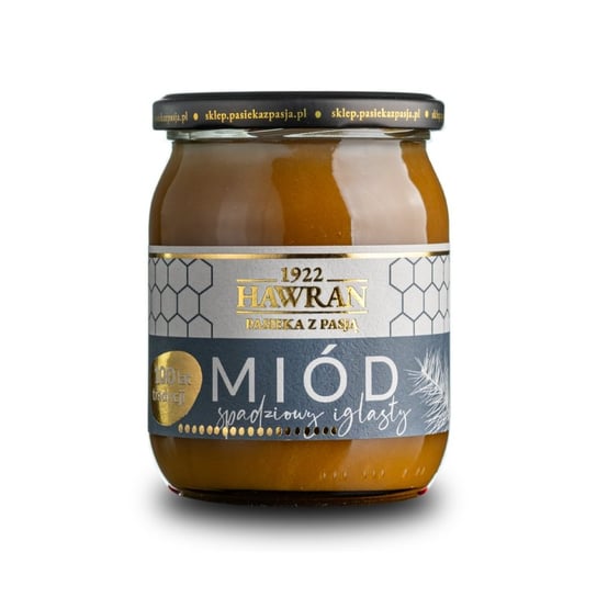 Miód Spadziowy Iglasty 650G, Surowy, Nierozgrzewany, 100 Lat Tradycji ...