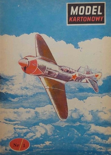 Model kartonowy nr 1 Samolot myśliwski II Wojny Światowej Ła 7 1983 - W ...