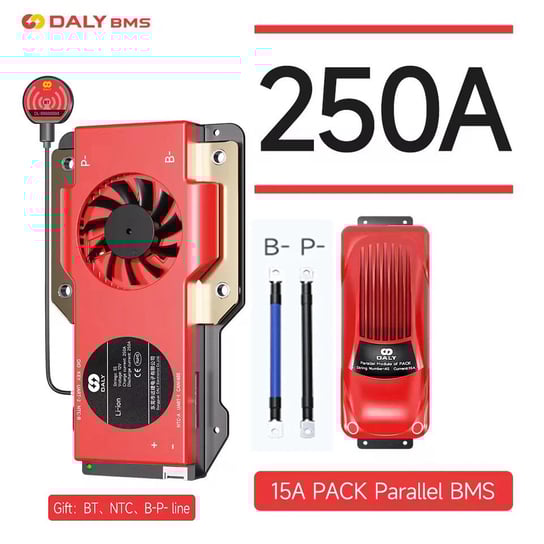 Moduł BMS 250A LiFePO4 – zabezpieczenie i balansowanie akumulatora 12V/24V/48V - Inna marka ...