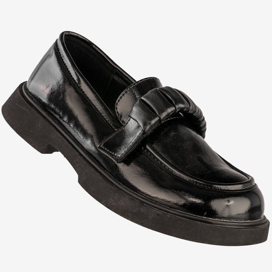 Mokasyny Dziecięce Ekoskóra Buty Eleganckie Półbuty Czarne Apawwa MC538 Czarny 32 - Apawwa ...