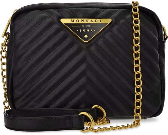 Monnari pikowana listonoszka torebka czarna damska - MONNARI | Moda Sklep EMPIK.COM
