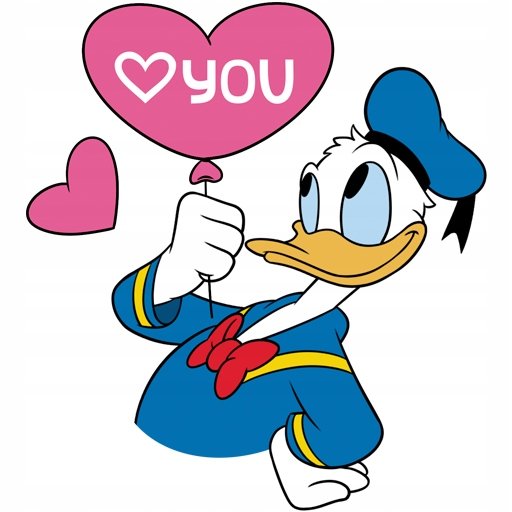 Naklejka na Okno Meble Lustro Ścianę Etui Kaczor Donald Bajka - Atram ...