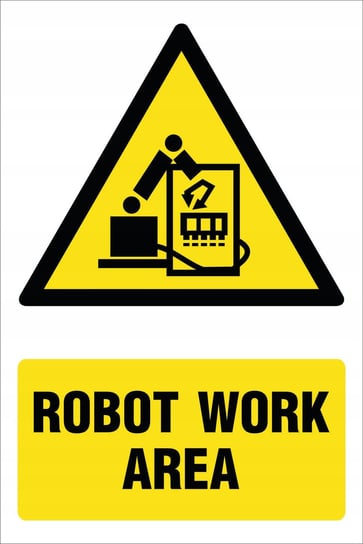 Naklejka Robot work area 15x21cm - Inna marka | Sklep EMPIK.COM