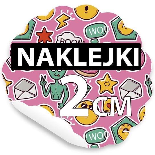 NAKLEJKI, ETYKIETY Z logo Firmy Wlepki 2cm 100szt - Sticky Studio ...