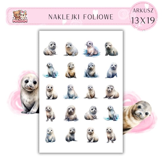 Naklejki Foliowe Foki 13x19, MaDam - Inna marka | Sklep EMPIK.COM