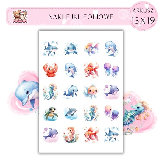 Naklejki Foliowe Ryby 13x19, Madam - Inna marka | Sklep EMPIK.COM