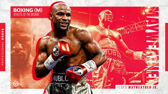 Naklejki na ścianę Floyd Mayweather Jr. Boxer Boks 90x60 cm - Atram ...