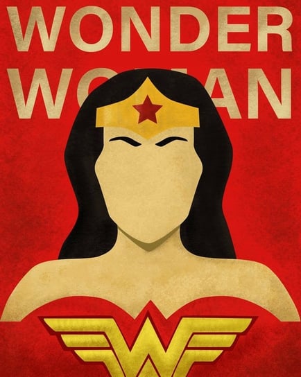 Naklejki na ścianę Wonder Woman 91,5x61 cm - Atram | Sklep EMPIK.COM