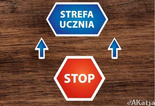 Naklejki Podłogowe Antypoślizgowe Stop Strefa Ucznia - Inna marka ...
